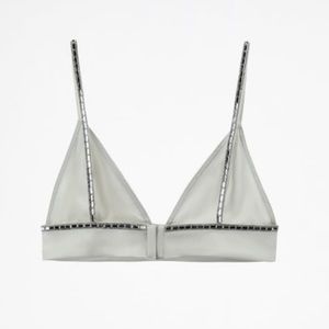 Zara | Tops | Zara Embellished Bralette | Poshmark